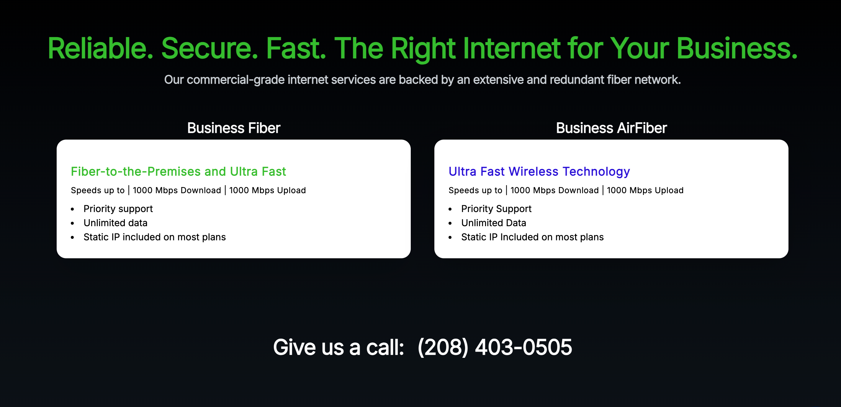 Business Internet | High-Speed Internet | Fybercom